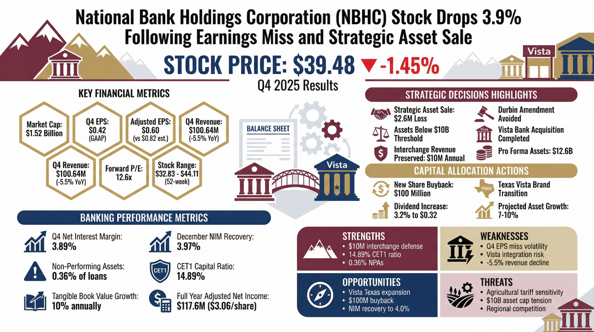 National Bank Holdings Corporation (NBHC) Adjusted EPS of $0.60 Impacts ...
